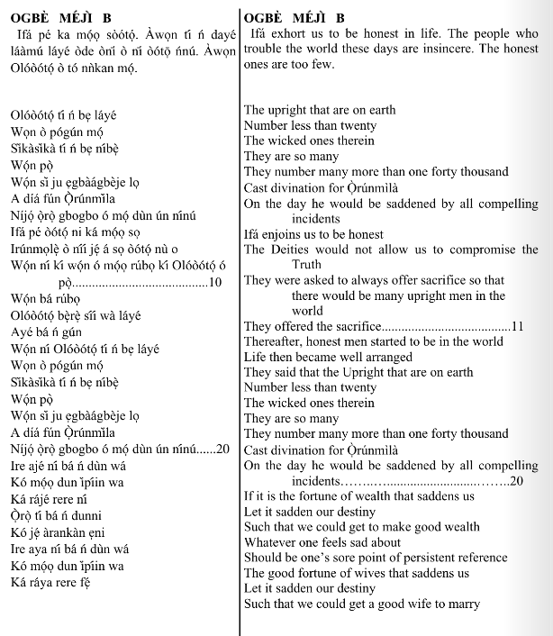 Odu Ejiogbe | Kominifa